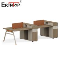 China Ekintop Manufacturer Modular Office Furniture Workstation Desk for Office 2 4 6 Seater for sale