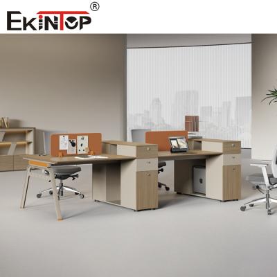 China Ekintop Manufacturer Modular Office Furniture Workstation Desk for Office 2 4 6 Seater for sale