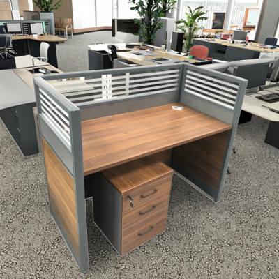 China Ekintop Modern Modular Wooden Office Workstation Desk Durable Furniture for Work or Study for sale