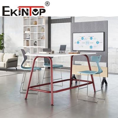 China EKintop Aluminum Extendable Rectangle Conference Table for Leisure Negotiation Meetings for sale