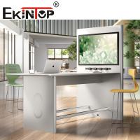 China EKintop Aluminum Extendable Rectangle Conference Table for Leisure Negotiation Meetings for sale