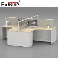 China Ekintop Workstation Desk Modular Staff Cubicle Partition Office Workstation Desk for sale