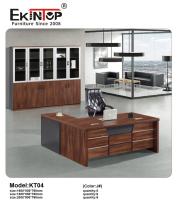 China Ekintop Computer Office Table Modern Executive Wooden Office Table Desk with Drawers for sale