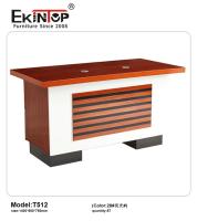 China Ekintop Office Desk Furniture Executive CEO Manager L Shape Modular Wooden Office Desk Set for sale