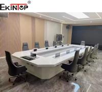 China Ekintop Laboratory Console Meeting Room Furniture Desk Work Computer Conference Table for sale