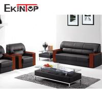China Ekintop Luxury Executive Genuine Leather Low Price Living Room Furniture Designs Sofa Set for sale