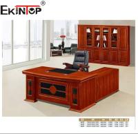 China Ekintop Wooden Computer Desk Executive Office Desk Boss Table Wooden Office Table for sale