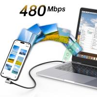 China Right Angle USB C Data Charging Cable PD240W USB Type C Bulk USB Cable Wholesale for sale