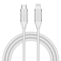 China Lightning To USB C 2M Charging Cable White MFI Certificated C94 Chip for sale