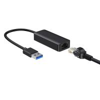 China USB3.0 Gigabit Ethernet Adapter At Compact Size New Plastic ABS White Color for sale