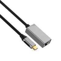 China USB C To Lan Gigabit Adapter For Phone Laptop Plastic ABS White Color for sale