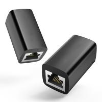 China Ethernet Cable Extender F/F Inline RJ45 Coupler Connector Modular Bulk Wholesale for sale