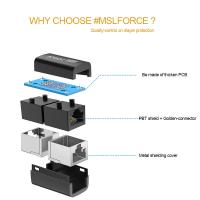 China Ethernet Cable Extender F/F Inline RJ45 Coupler Connector Modular Bulk Wholesale for sale