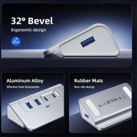 China USB C 3.2 Gen 1 5Gbps Hub Expands Two USB A Two USB C For Laptop Computer Phone for sale