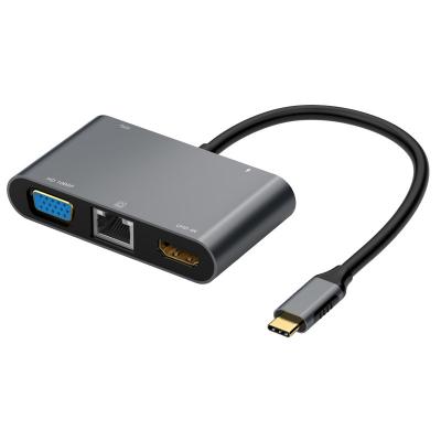 China USB3.2 Gen2 Docking Station With Dual Video Output HDMI 4K VGA HD Video Adapter For 2 Monitors for sale