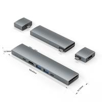 China 8 In 2 MultiPort Dual HDMI HUB For MacBook Air Pro for sale