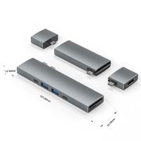 China 7 In 2 MacBook Air Multiport Hub With Four Super Speed USB C HUB for sale
