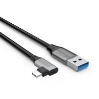 China 1M 2M 3M USB3.2 Gen1 Cable 90 Degree USB C Charging Cable USB A Male To Male OEM Manufacturer for sale