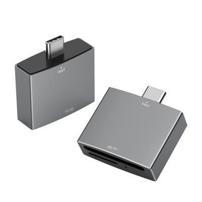 China 2 In 1 Card Reader Portable USB C UHS-I Memory SD And MicroSD Reader For IPad Pro for sale