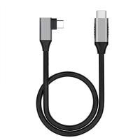 China 90 Degree USB3.2 Gen2 Cable Type C Male To Male Cable For IPhone Charging Video Extender for sale
