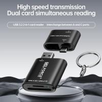 China USB 3.0 Type A Type C Multi Card Reader With USB C OTG Adapter Wholesale for sale