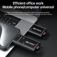 China USB 3.0 Type A Type C Multi Card Reader With USB C OTG Adapter Wholesale for sale