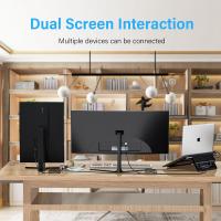 China USB C Laptop Adjustable Stand With Dual HDMI 4K MST Video Output for sale