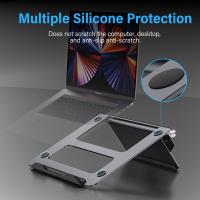 China 10 In 1 USB C Docking Station With Laptop Macbook Adjustable And Foldable Stand for sale