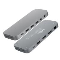 China Universal USB 3.0 Type A And C Dual 4K DisplayLink 6050 Docking Station Bulk Order for sale