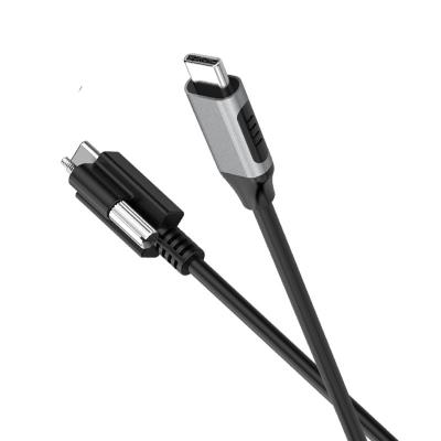China 1m 2m 3m 5m USB C To USB C 20Gbps Cable With Lock Screw Design Conference System Bulk Wholesale for sale