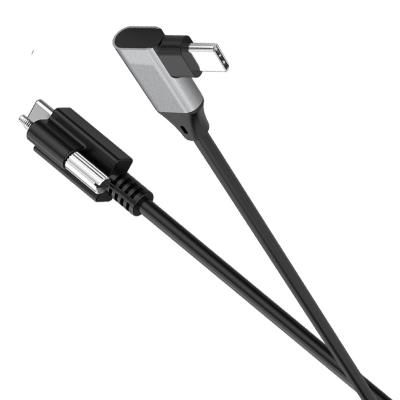 China USB C Screw To 90 Degree USB C Cable 5m Video Audio Data Power Custom Cable Assembly for sale