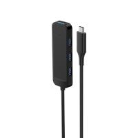 China USB C HUB 4 Ports USB 3.0 HUB ABS Plastic Materials for sale