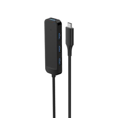 China USB C HUB 4 Ports USB 3.0 HUB ABS Plastic Materials for sale