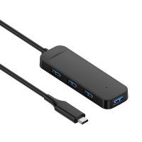 China USB C HUB 4 Ports USB 3.0 HUB ABS Plastic Materials for sale