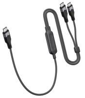 China 140W 2 IN 1 USB C To USB C Laptop Charging Cable 2.0 Data Cable for sale