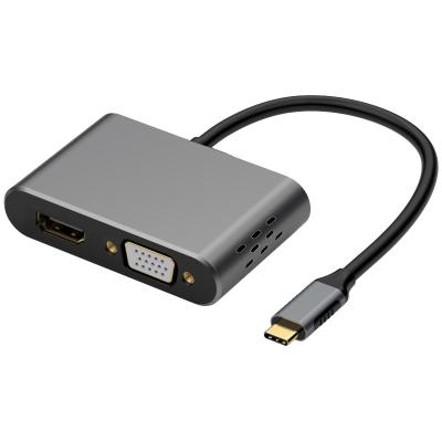 China New USB-C to HDMI 2.0b (4K 60Hz) or VGA 1080p for connectivity to a monitor or display for sale