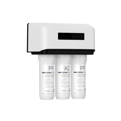 China 75GPD Under Sink Reverse Osmosis Water Purifier System with Auto Flusher - 368×185×453mm Compact Design for sale