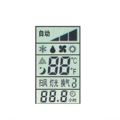 China Instrument Custom Monochrome TN Lcd Display , Positive Digital 7 Segment Lcd for sale