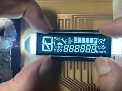 China 7 Segment LCM Display Monochrome Transimissive Lcd Module Transparent Character for sale