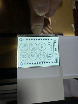 China Positive Tranmissive HTN LCD Panel Display 18 Pin Fuel Dispenser With Orange Backlight for sale