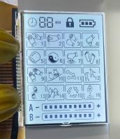China 3.6V Positive Matrix HTN LCD Display Transmissive Graphic LCD Screen For Massager for sale