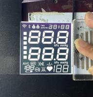 China TN Segment LCD Black And White Segment Code Sphygmomanometer Application Can Customizable Display for sale