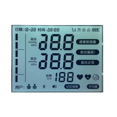 China 3.2 V Positive Transmissive HTN Segment Code LCD Blood Pressure Monitor for sale