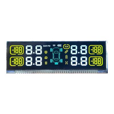 China 3.3V Negative Transmissive VA Segment LCD Tire Pressure Gauge Customizable for sale