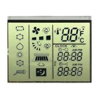 China 3.0 V Positive Reflective TN Segment LCD Air Conditioner Remote Control Temperature Control for sale