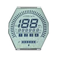 China Factory Hot Sales HTN LCD Display Eight Shape Monochrome 7 Segment Graphic LCD Screen For Motorcycle Instruments for sale