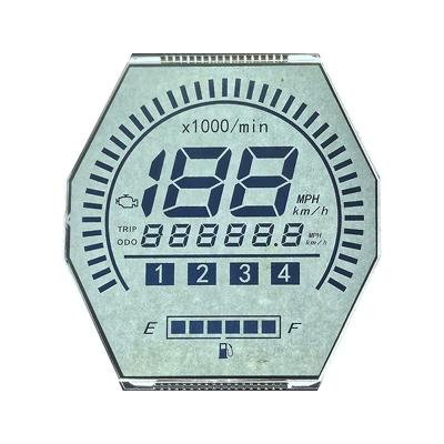 China Factory Hot Sales HTN LCD Display Eight Shape Monochrome 7 Segment Graphic LCD Screen For Motorcycle Instruments for sale