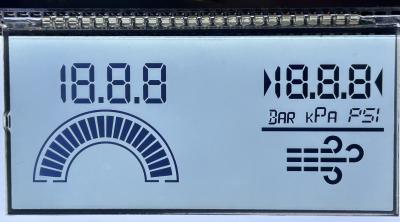 China Custom Segment LCD Display for Instruments Custom HTN LCD Display with Backlight for sale