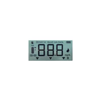 China Custom Rohs Compliant LCD Display 7 Segment 3.0 Voltage Transmissive Segment LCD Display for Glucometer for sale