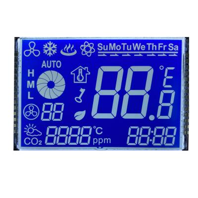 China Custom THN Negative Segmented LCD Display for Industrial Temperature Control LCD Display 7 Segment for sale